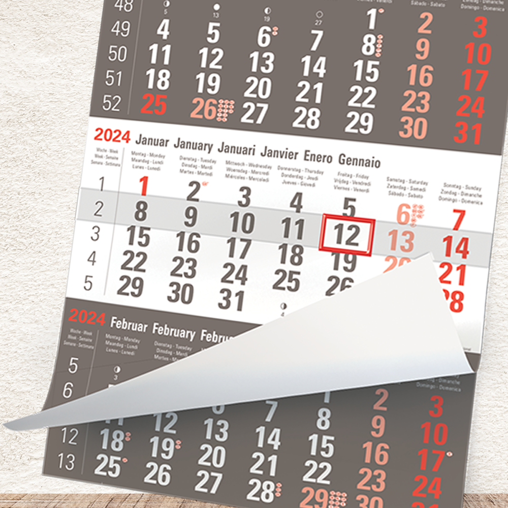 Custom Printed 3 Month Calendar | Helloprint