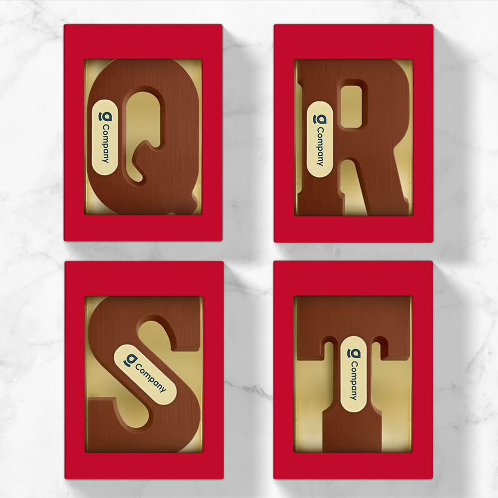 Chocoladeletters met logo | Drukzo