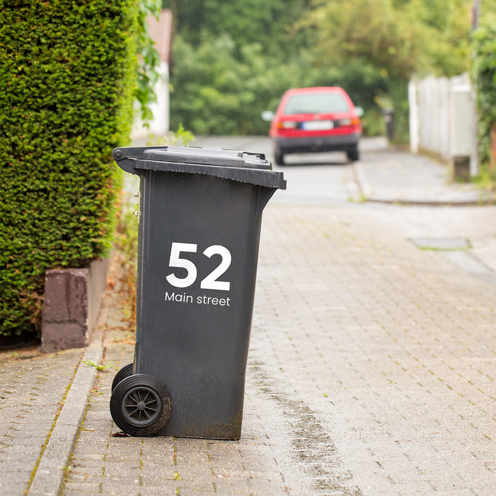 Wheelie Bin Stickers UK | Custom Bin Stickers and Bin Labels