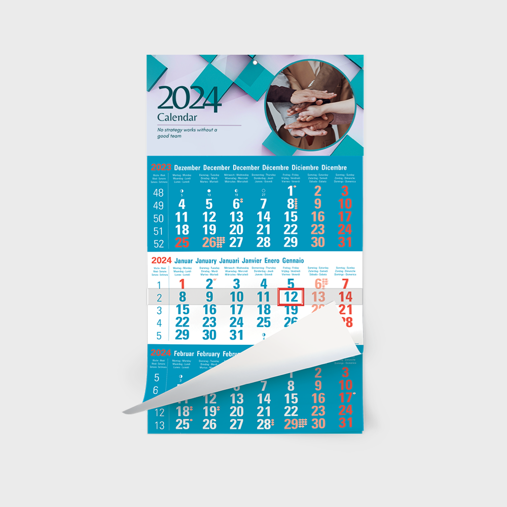 Custom Printed 3 Month Calendar | Helloprint