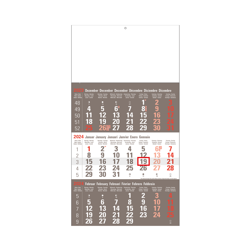 Custom Printed 3 Month Calendar | Helloprint