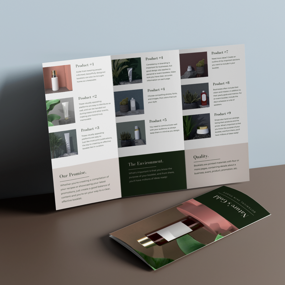 Trifold Brochure Printing | Custom Three-Fold Brochures Online