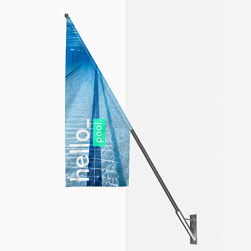 Order eye-catching shop flags from Helloprint