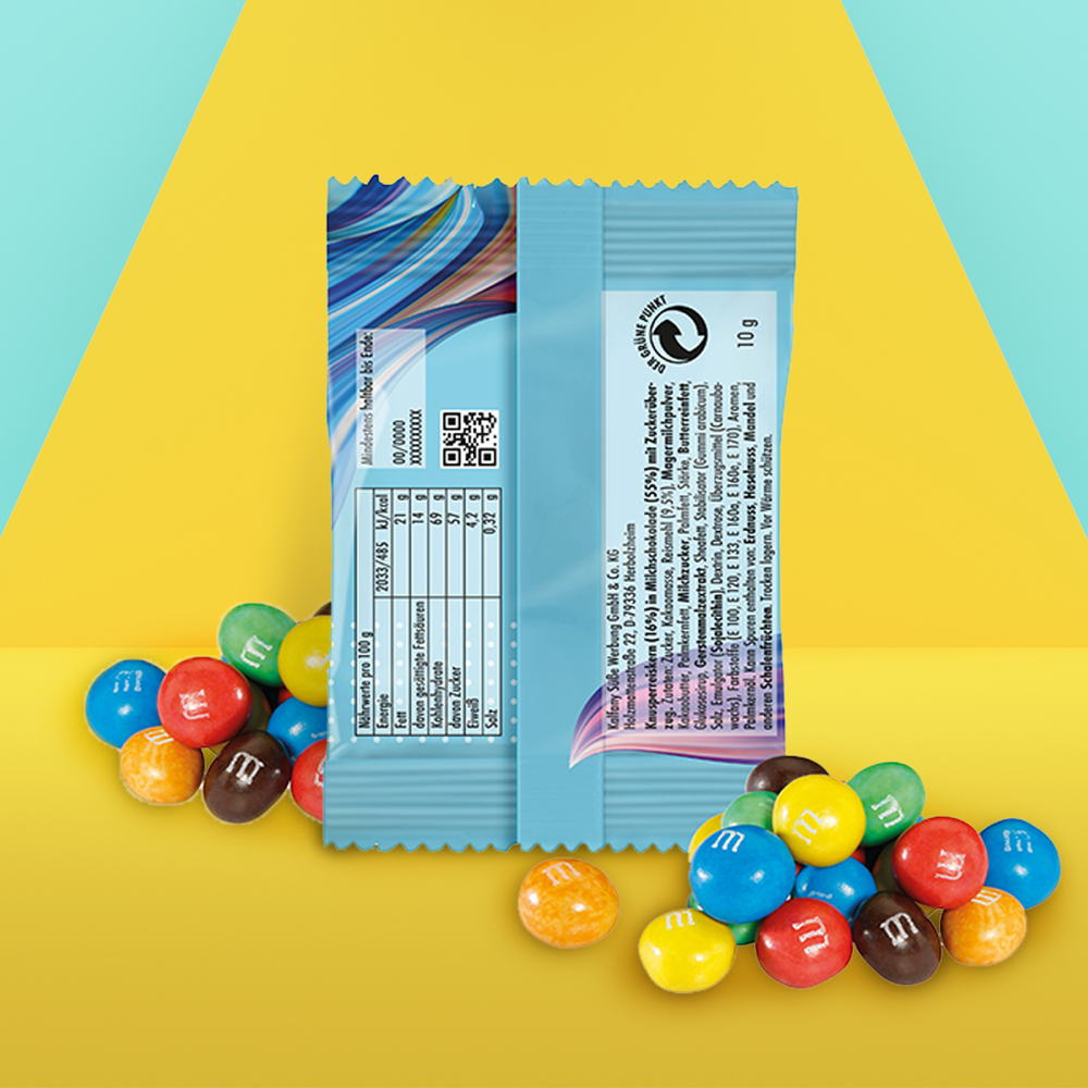 M&M's® crispy packet | Helloprint