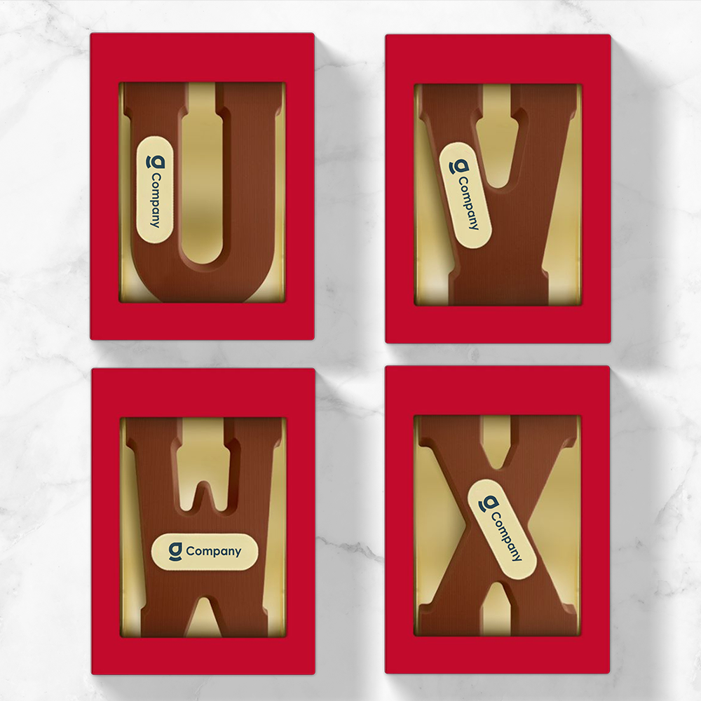 Chocoladeletters met logo | Drukzo