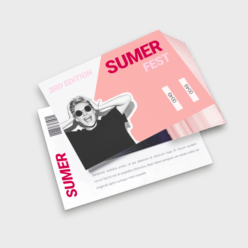 Entrance tickets with security feature | Helloprint