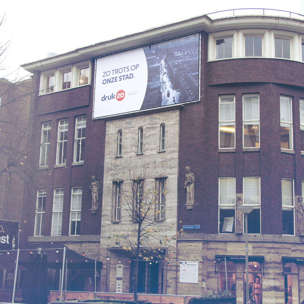 Spandoek met frame bedrukken | HelloPrint