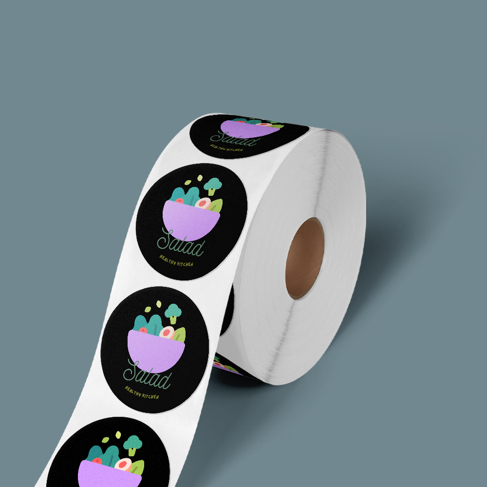 Voedselveilige stickers op rol bedrukken | Drukzo