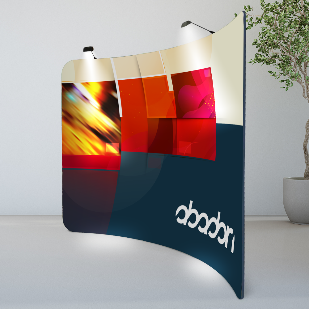 Curved Stretch Stand against the lowest price | Helloprint